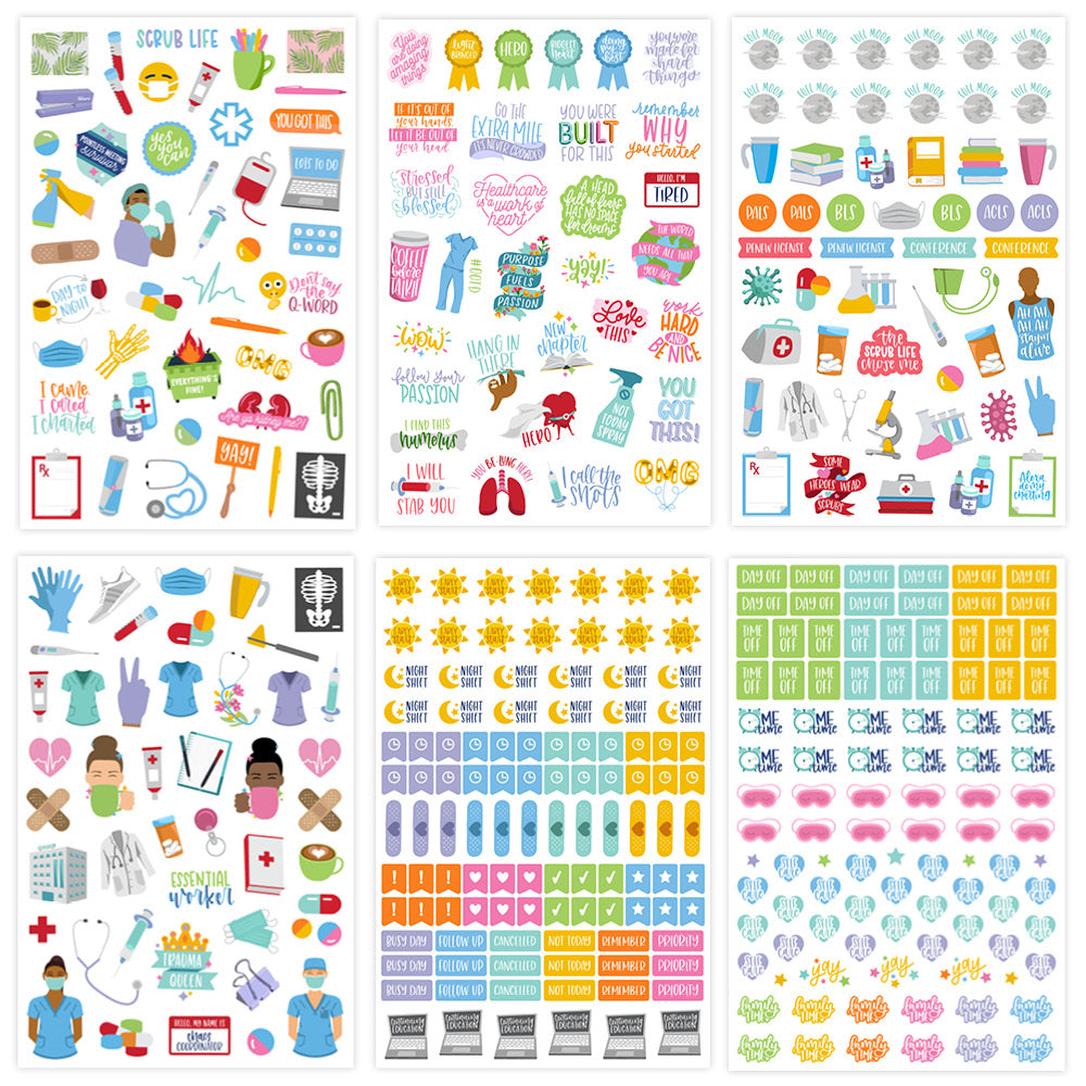 Healthcare Heroes Planner Stickers – Paper Sisters