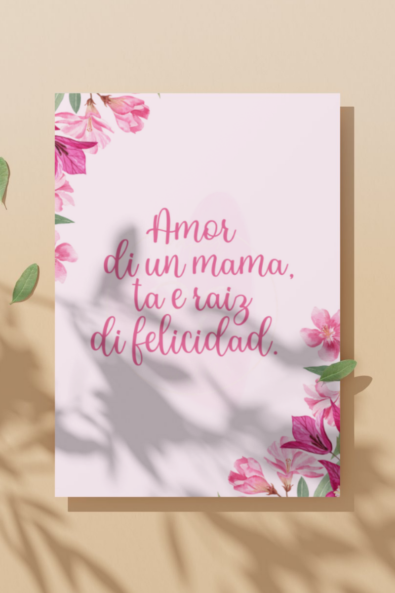 Amor di un Mama Greeting Card in Papiamento – Paper Sisters