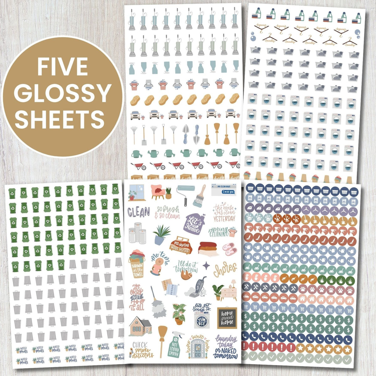 Household Chores Sticker Sheets – Paper Sisters