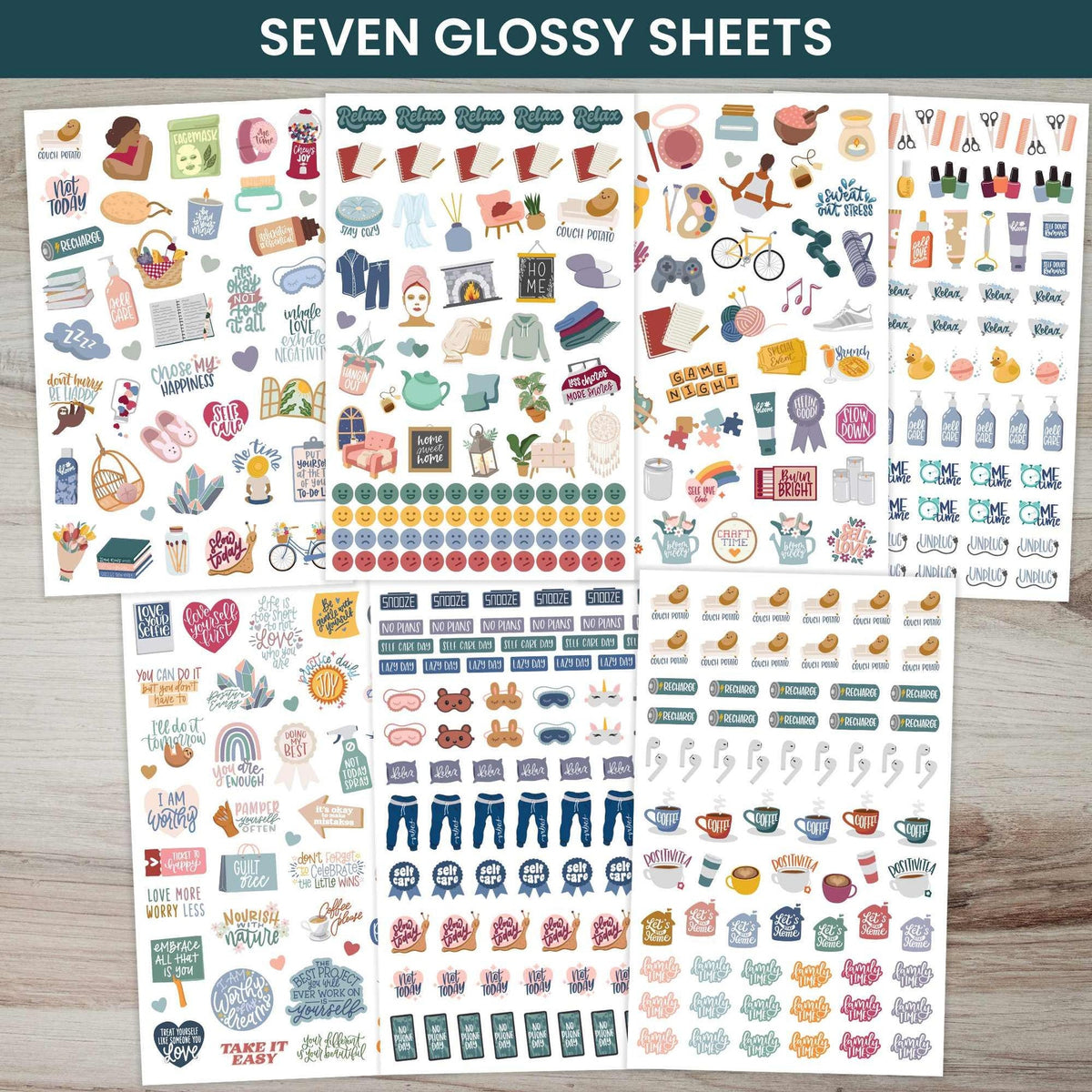 Rest is Self Care Planner Sticker Pack – Paper Sisters