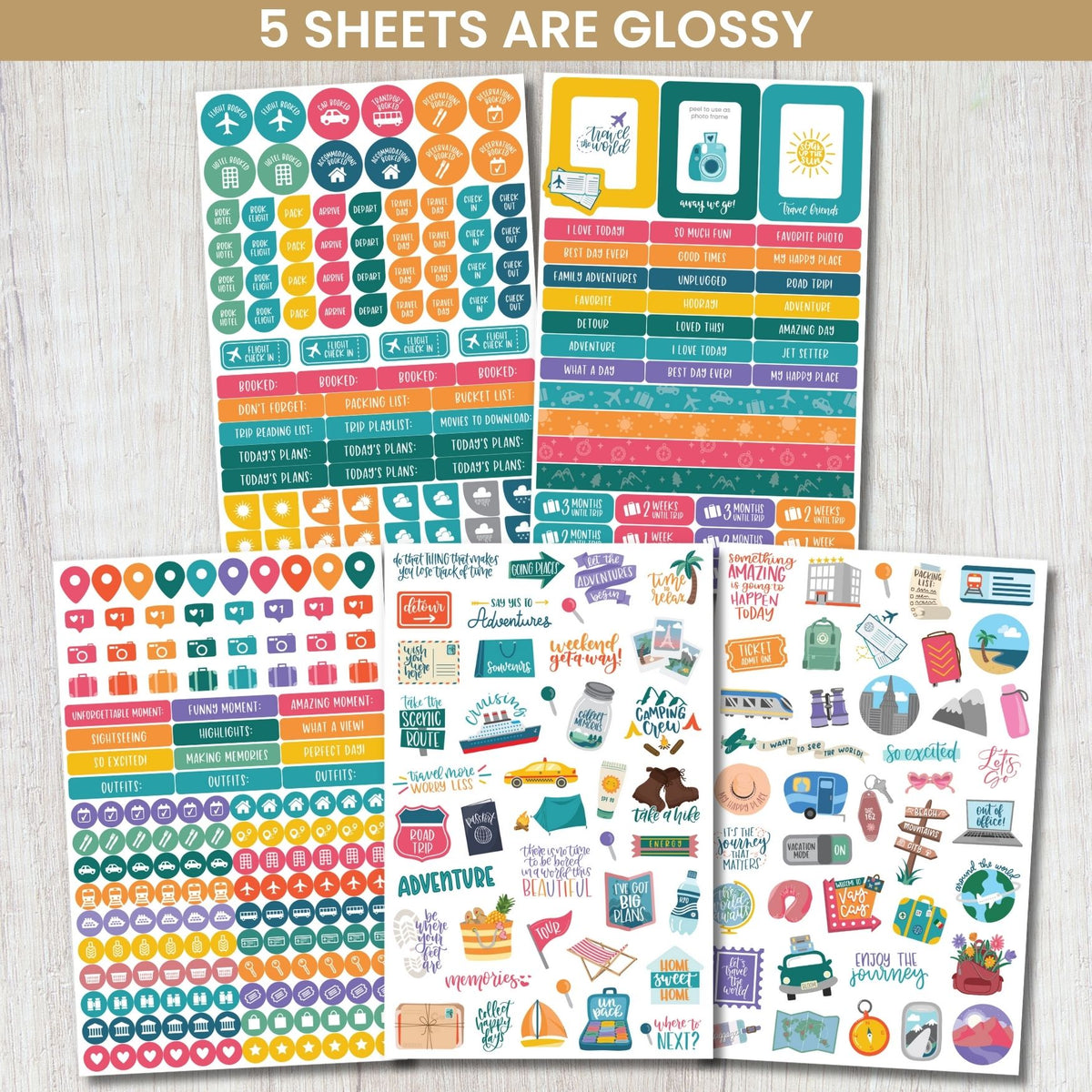 Travel and Trip Planning Sticker Sheets – Paper Sisters