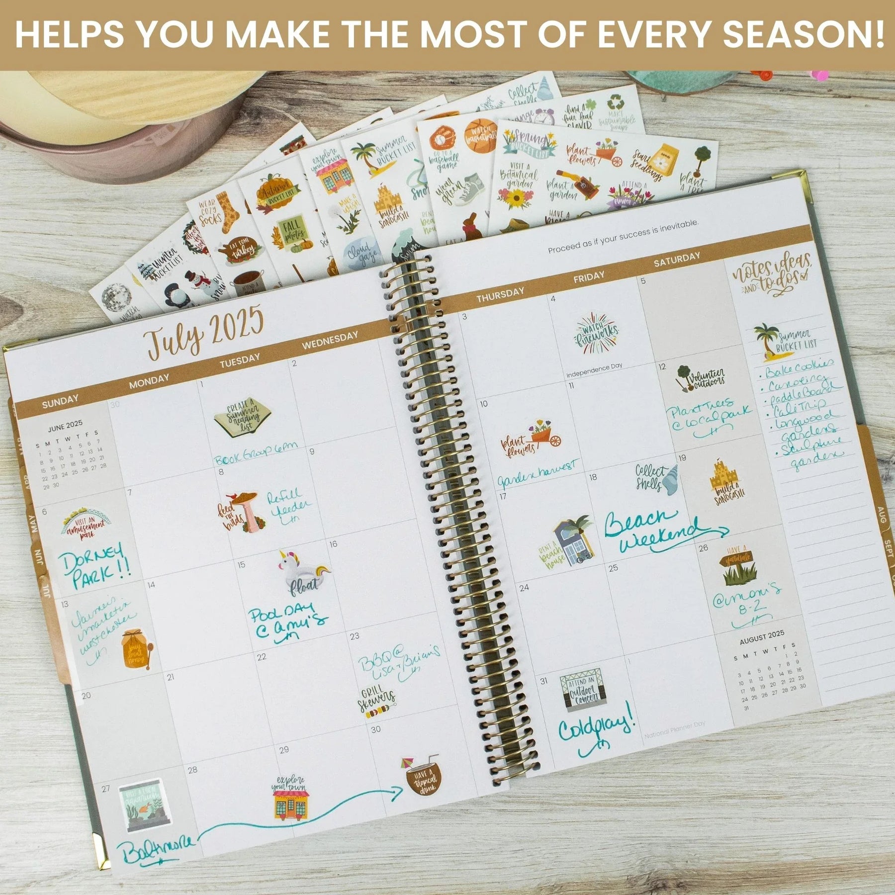 Seasonal Bucket List Sticker Pack – Paper Sisters