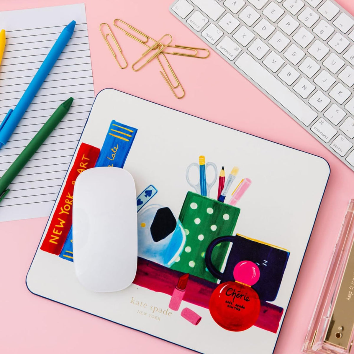 kate spade new york, Charmed Library, Mousepad – Paper Sisters