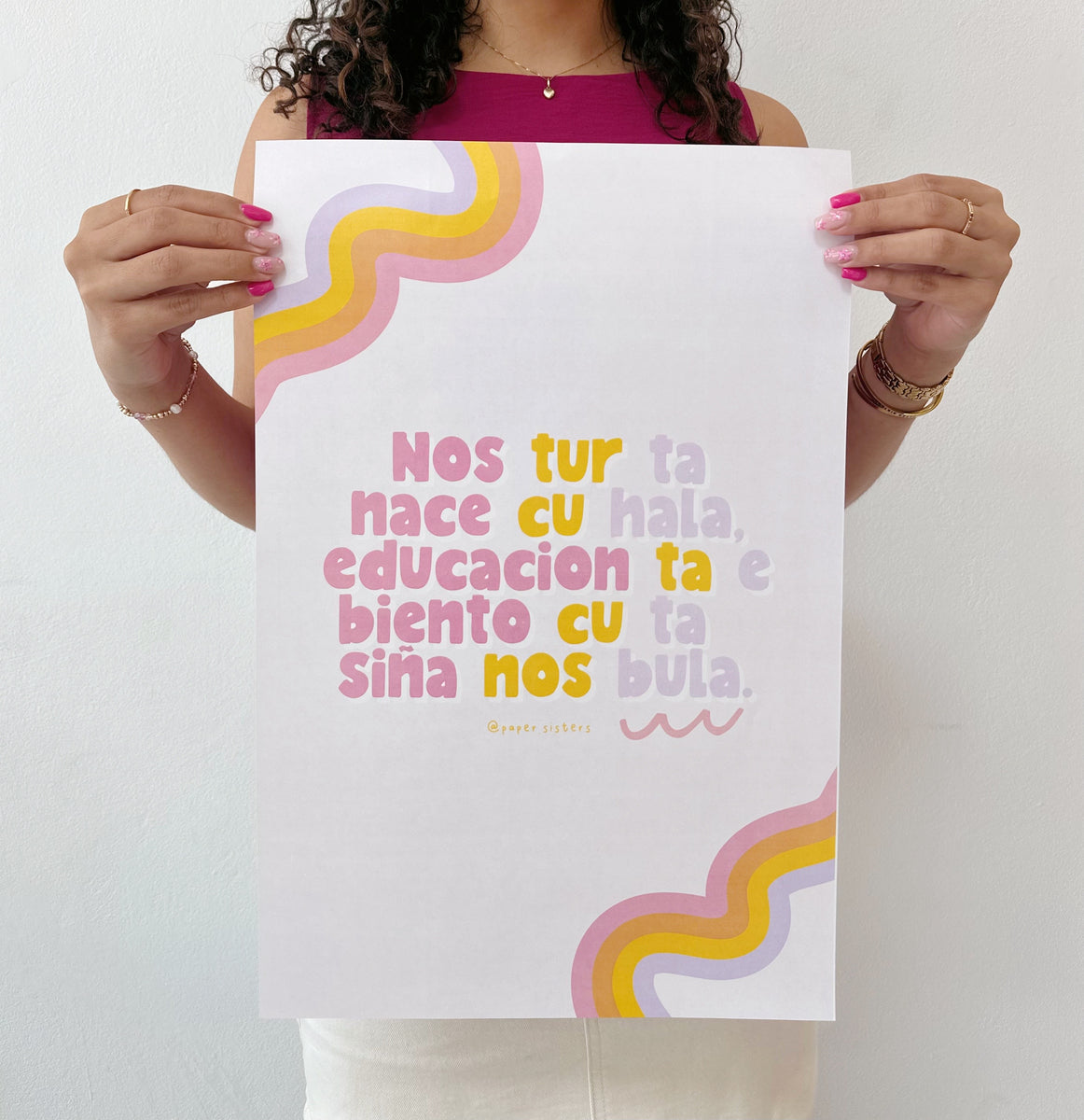Siña Nos Bula Poster in Papiamento – Paper Sisters