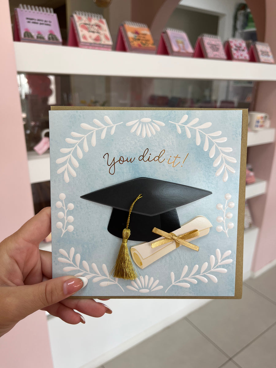 You did it! Graduation card – Paper Sisters