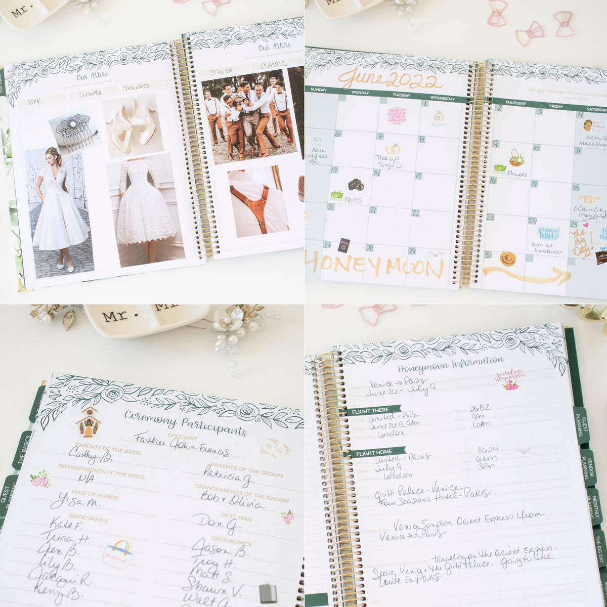 Wedding Planner & Calendar, Planning Our Forever – Paper Sisters